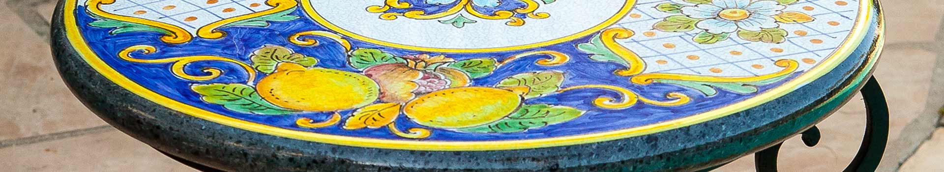 Italian Volcanic Ash Tables | Italian Pottery Tables